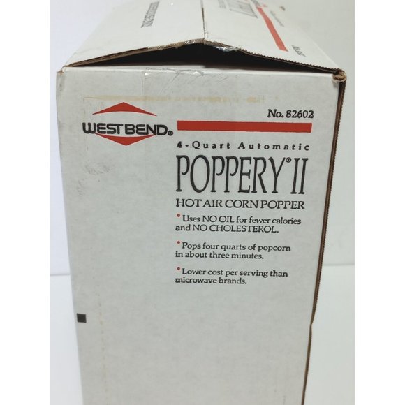 West Bend | Kitchen | Vintage 992 West Bend New Poppery Ii Hot Air Corn ...
